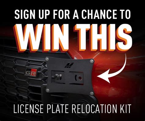Toyota Gr Corolla License Plate Relocation Kit Giveaway Mishimoto