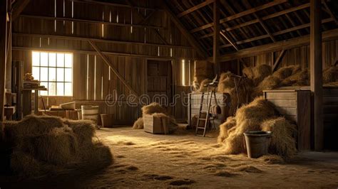 Straw Inside Barn Stock Illustration Illustration Of Generated 305999979