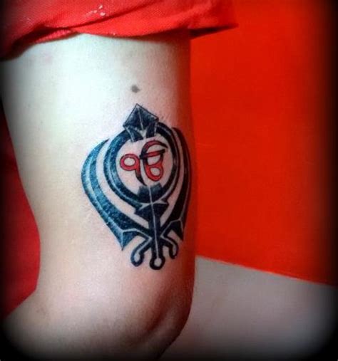 Ek Onkar And Khanda Tattoo