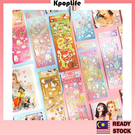 Korea Ins Candy Cutie Colourful Deco Stickers Photocard Album Binder