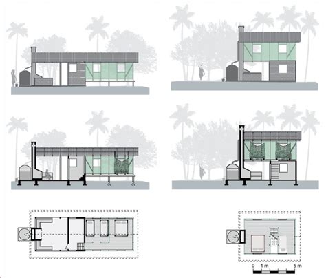 Construction Plan Drawings Elevation Cross Section And Ground