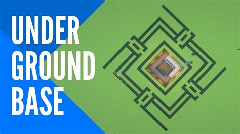 【マインクラフト】地下基地の作り方！under Ground Baseを簡単建築！ Youtube