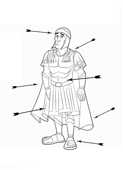 Etiqueta A Un Soldado Romano Para Colorear Imprimir E Dibujar