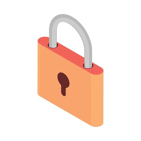 Isometric Padlock Security 17063872 Vector Art At Vecteezy