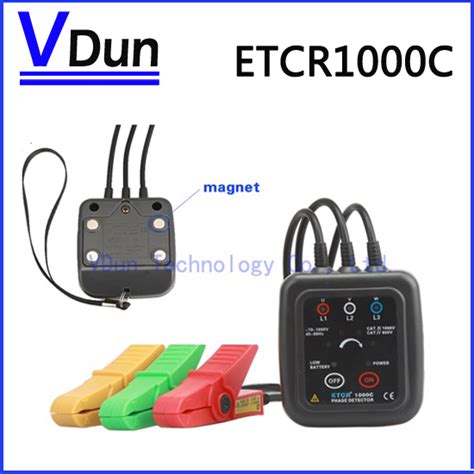 Etcr1000c 3 Phase Non Contact Phase Sequence Detection Phase Detector