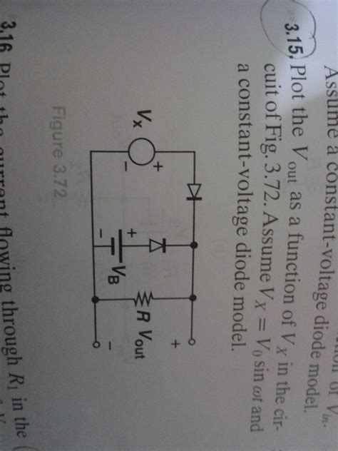Plot The V Out As A Function Of Vx In The Circuit Of