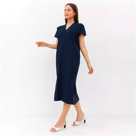 Jual Nyonya Nursing Wear Magda Navy Baju Ibu Hamil Dan Menyusui