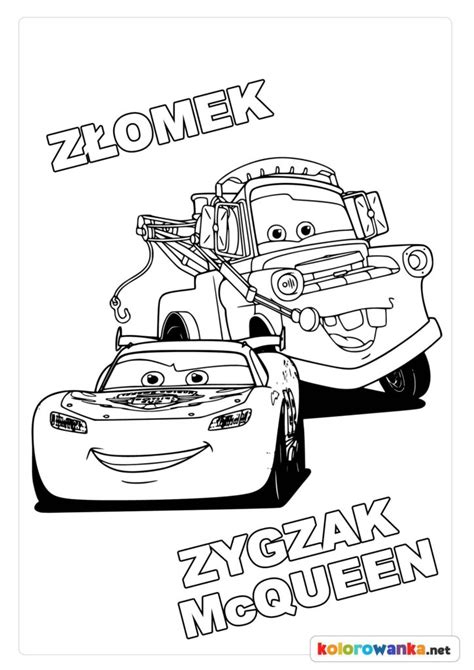 Zygzak McQueen Kolorowanka Do Druku Kolorowanki Do Druku
