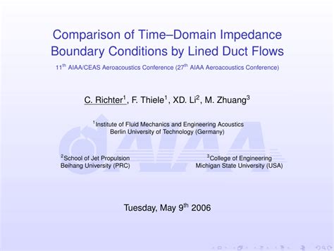 Pdf Comparison Of Time Domain Impedance Boundary Conditions By Lined