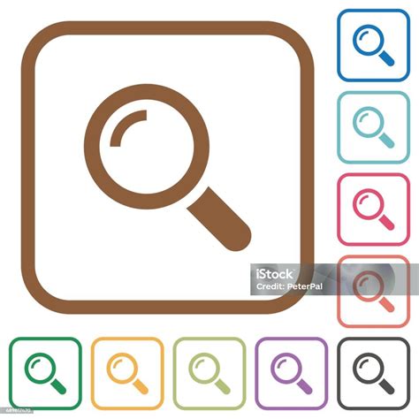 放大鏡簡單圖示向量圖形及更多圖示圖片 圖示 放大鏡 主題 Istock