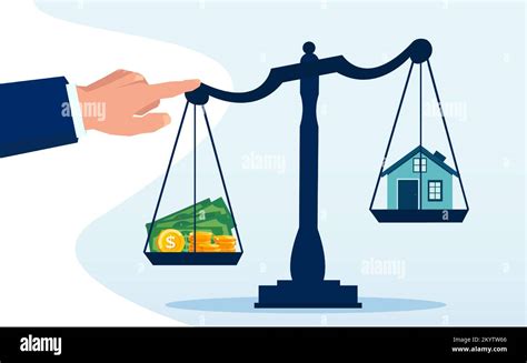 Concepto De Asequibilidad De La Vivienda Imágenes Vectoriales De Stock