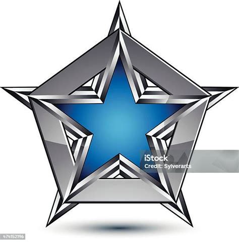 있는 Silvery Blazon Pentagonal 블루 거수 2015년에 대한 스톡 벡터 아트 및 기타 이미지 2015년