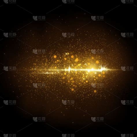 黄色梦幻手绘光效元素