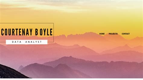 GitHub Courtenayboyle Cbportfolio This Is My Portfolio Showcasing All My Most Recent Projects