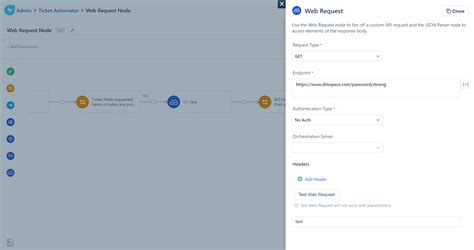 Web Request Node Freshservice
