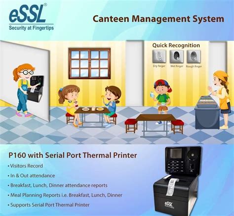 Palm Fingerprint Access Control System 4 Canteen Management System