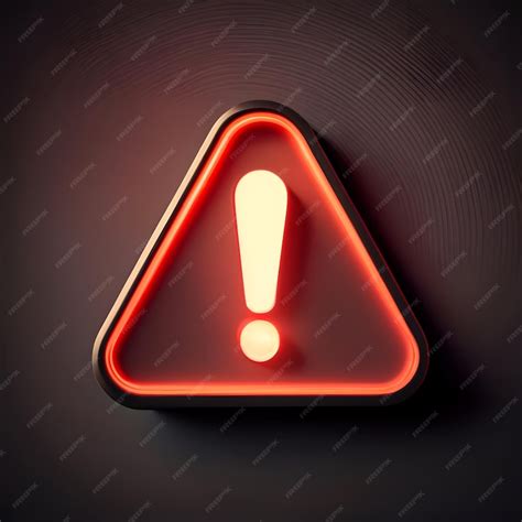 Luz De Alerta Vermelha Ou Indicador De Alerta No Painel Preto Brilhante