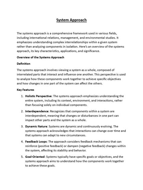 6 System Approach Pdf System
