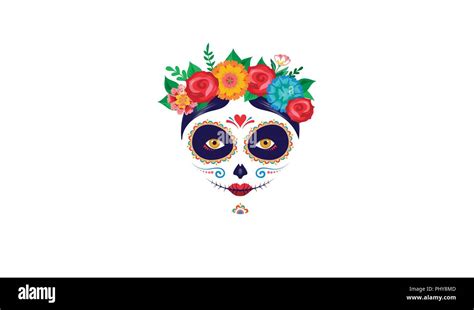 Dia De Los Muertos Female Skull Drawings