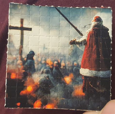 Badass Santa Blotter Art Actualhippies