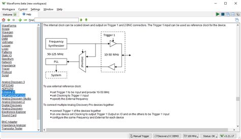 How To Use External Sync Signal For AD Devices Test And Measurement Digilent Forum