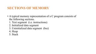 C MEMORY MODEL Pptx