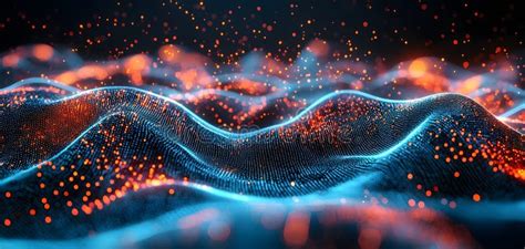Enigmatic Waves Of Data A Stunning Visualization Of Digital Streams