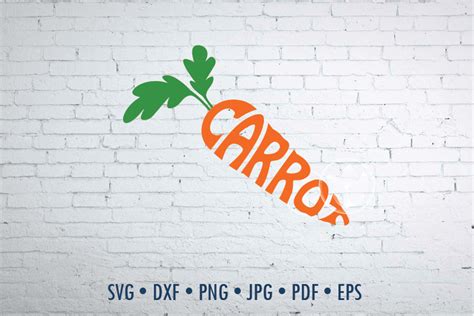 Carrot Word Art Carrot  Png Eps Svg Dxf By Prettydd Thehungryjpeg