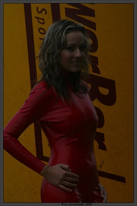 Katya Posing Catsuitmodel