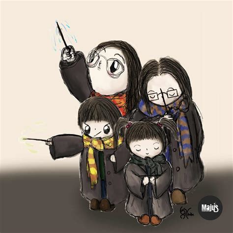 Majus 4 Sticker Designs In 1 Picture Inspired By Harrypotter