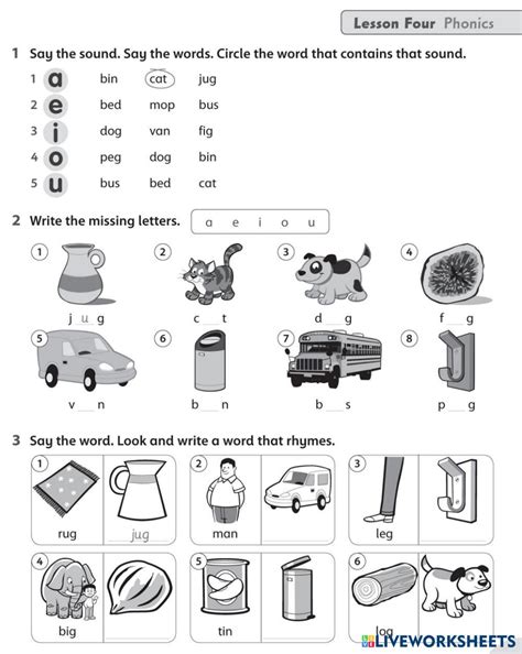 Phonetics Free Interactive Worksheets 7883759