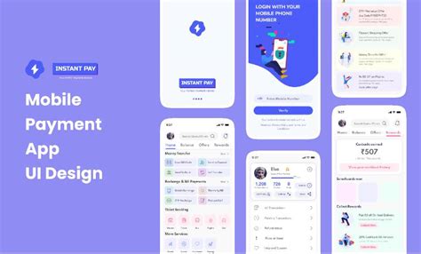Instant Pay Mobile Payment App Ui Design Figma Template Ui4free