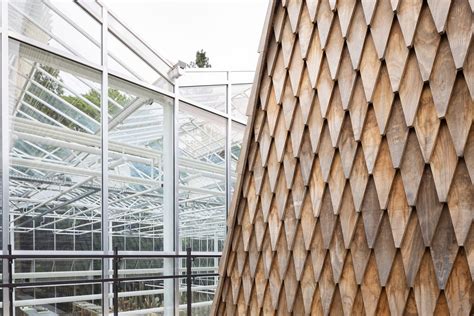 Shingles Cloak Roof Of Green Ark Pavilion In Belgian Botanic Garden