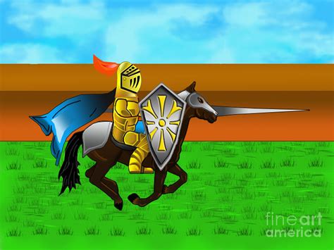 Knight Fight Digital Art By Goran Bozinovski Fine Art America