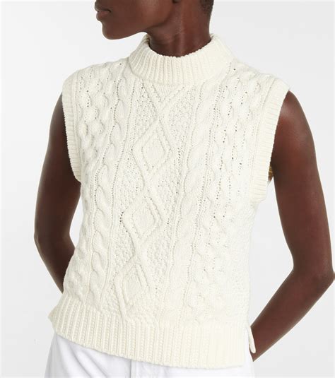 Polo Ralph Lauren Cable Knit Cotton Sweater Vest Polo Ralph Lauren