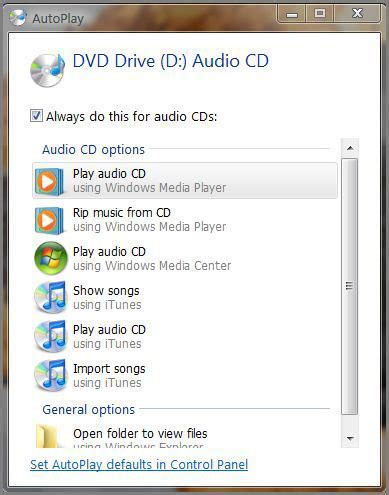 Vista Autoplay Dialog Box HTS Tech Tips