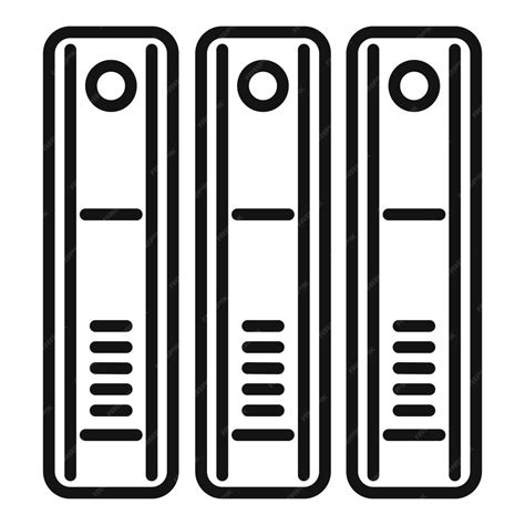 Premium Vector Folder Icon Outline Vector Office Service Work Online