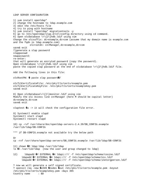 Ldap Server Configuration Rhel7 Pdf System Software Application