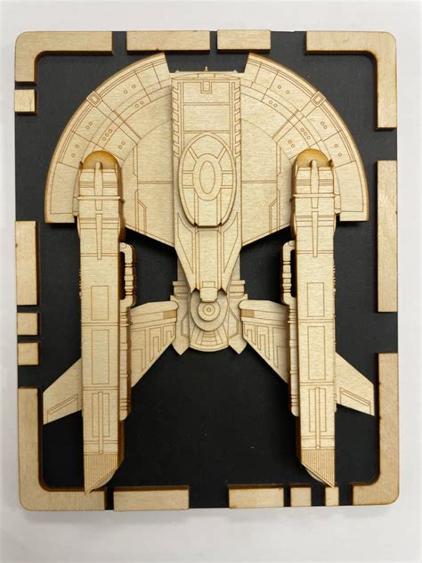 Nx Intrepid Class Wood Plaque Trekatecture