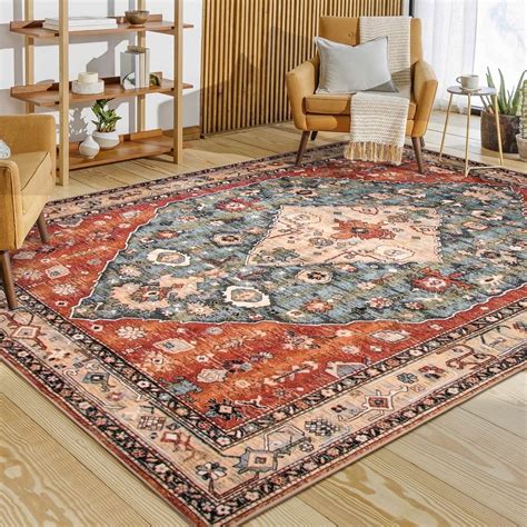 Lahome 8x10 Area Rug For Living Room Boho Tribal Area Rug For Bed