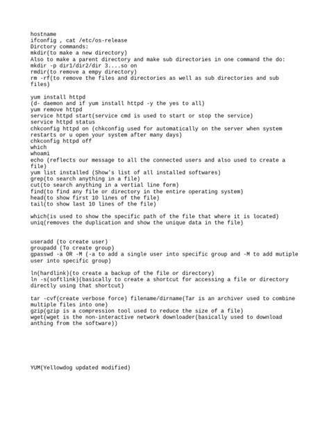 Linux Cmds Pdf Teaching Methods And Materials Computers