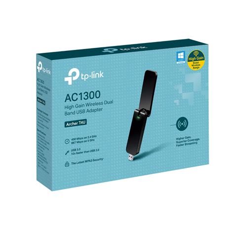 Archer T4u Ac1300 High Gain Wireless Dual Band Usb Adapter Tp Link