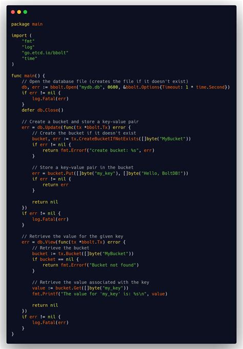 Golang Database Keyvaluestore Boltdb Acid Transactions Datastorage Golangdevelopment