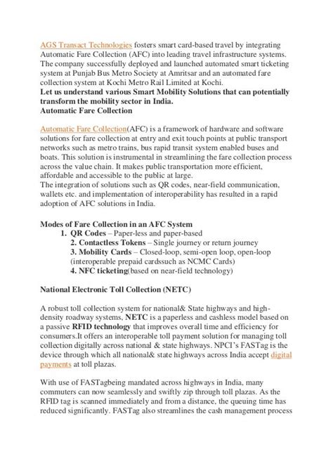 Automated Fare Collection Pdf