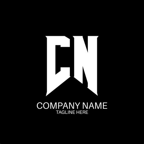 Diseño Del Logotipo De La Letra Cn Letras Iniciales Cn Icono Del