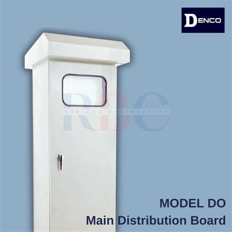 Denco Do 05 ตู้เหล็กกันน้ำ ประตู 2 ชั้น ฝาหน้ากระจกใส มีหลังคา Ip45 สี