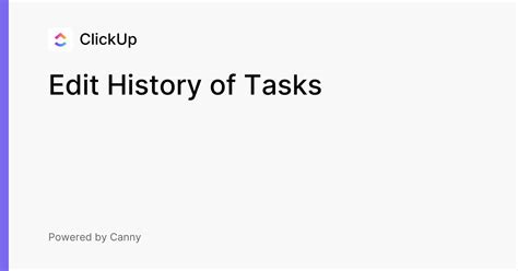 edit history of tasks voters clickup