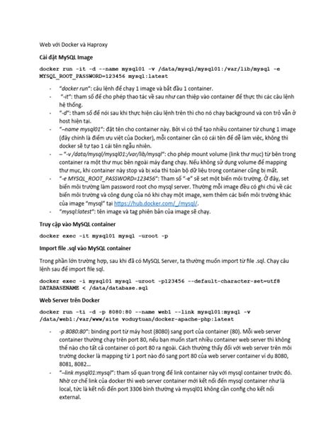 Web V I Docker Và Haproxy Pdf