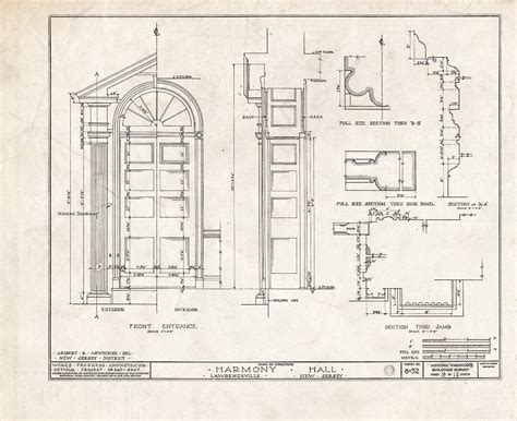 Historic Pictoric Blueprint Habs Nj11 Lawr1 Sheet 9 Of 12