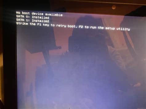 No Boot Device Available Screen Rwindowshelp